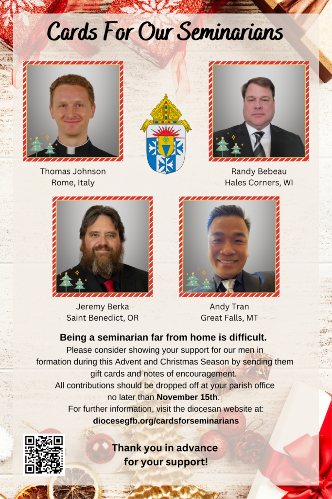 Cards For Our Seminarians - The Diocese of Great Falls-Billings