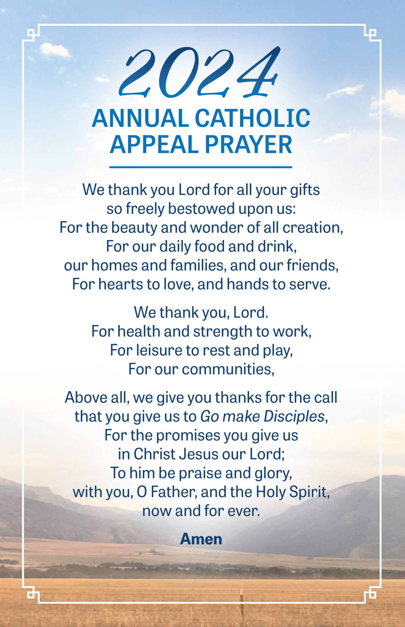 Annual Catholic Appeal - The Diocese of Great Falls-Billings